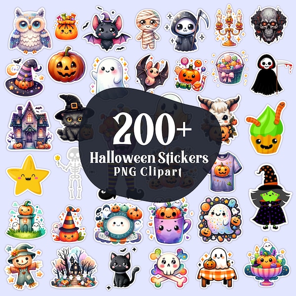 Halloween Stickers - Etsy