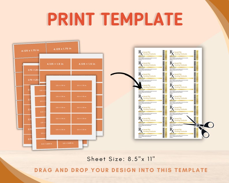 Pill Bottle Labels Printable Editable Prescription Label - Etsy