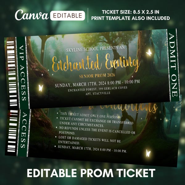 Enchanted Forest Prom Theme - Etsy