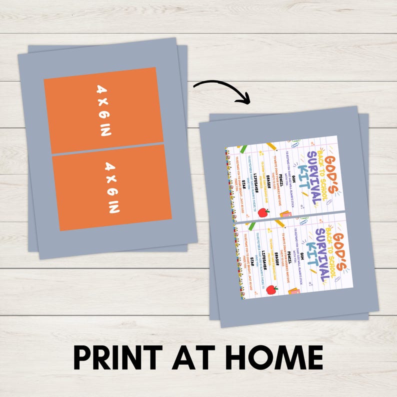 God Survival Kit, Editable Back to School Gift Tag, Christian School ...