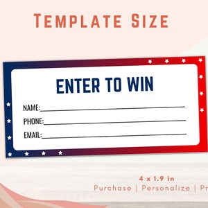 4th of July Enter to WIN Raffle Tickets Independence Day, Raffle ...