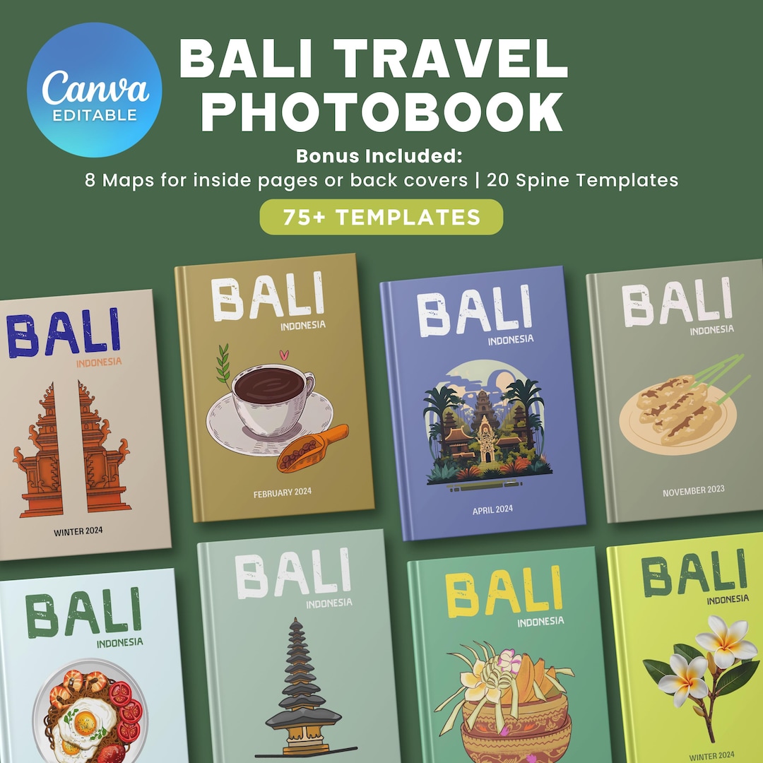 Modèle Album Photo Bali Style, Modèle De Livre Photo De Voyage à Bali ...