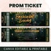 Prom Ticket Template, Prom Enchanted Evening Forest Theme Ticket ...