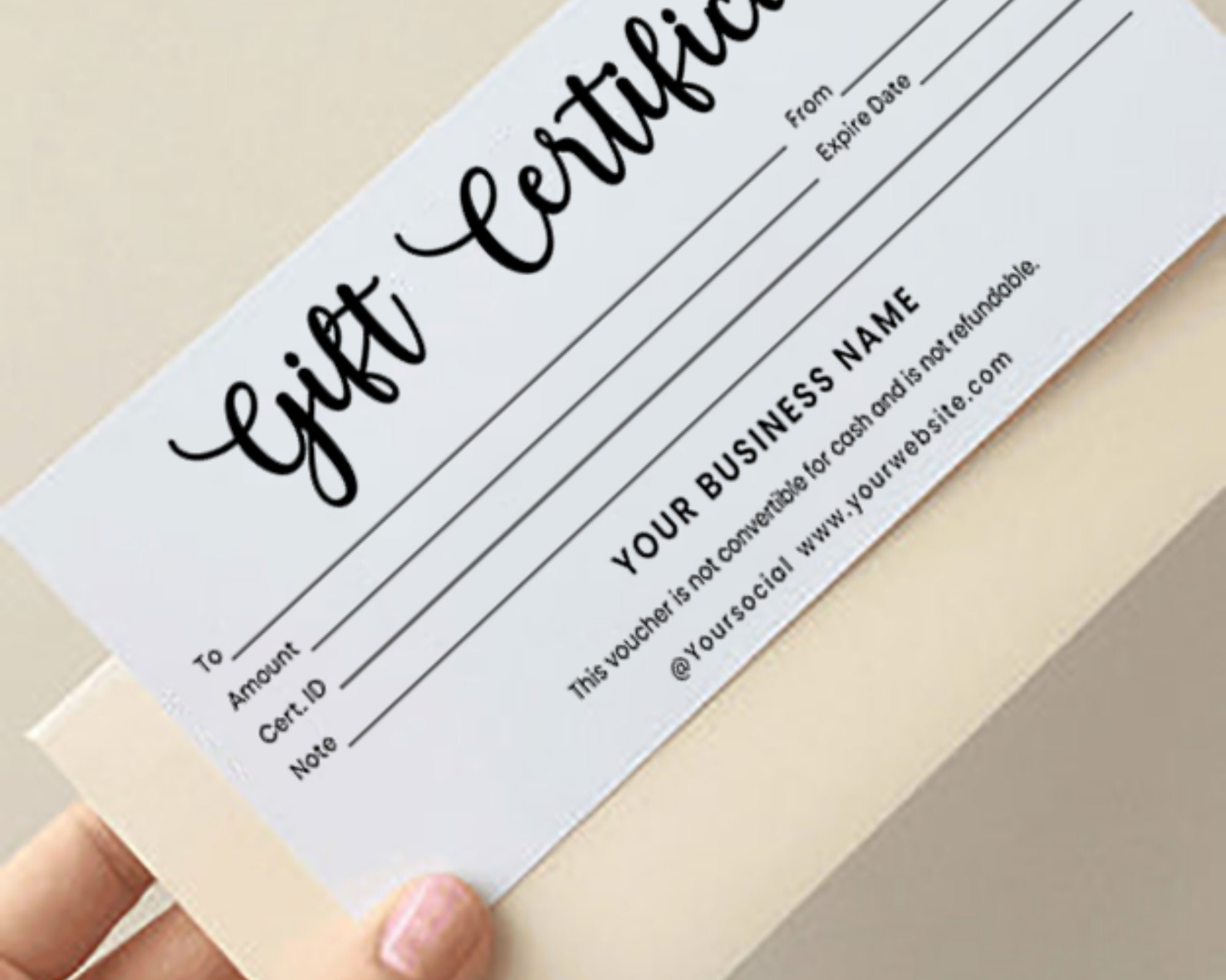Gift Certificate Template DIY Printable Gift Voucher - Etsy