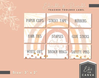 Teacher Labels for Drawers - Etsy