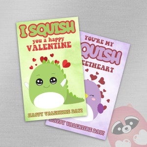 15 Squishmallow Valentine Day Cards, Valentine Squishmallow Stickers ...
