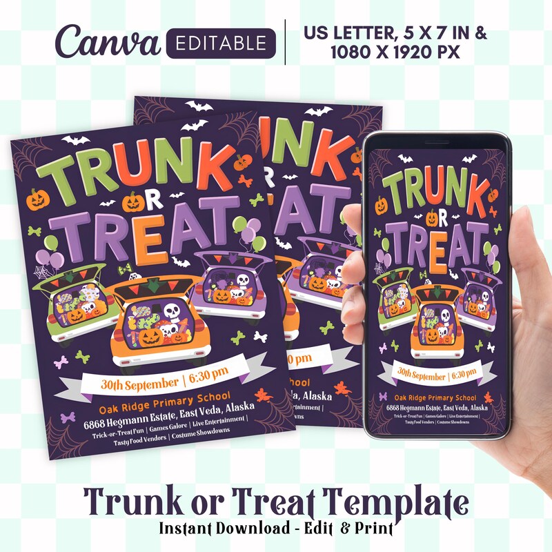 Trunk or Treat Signs - Etsy