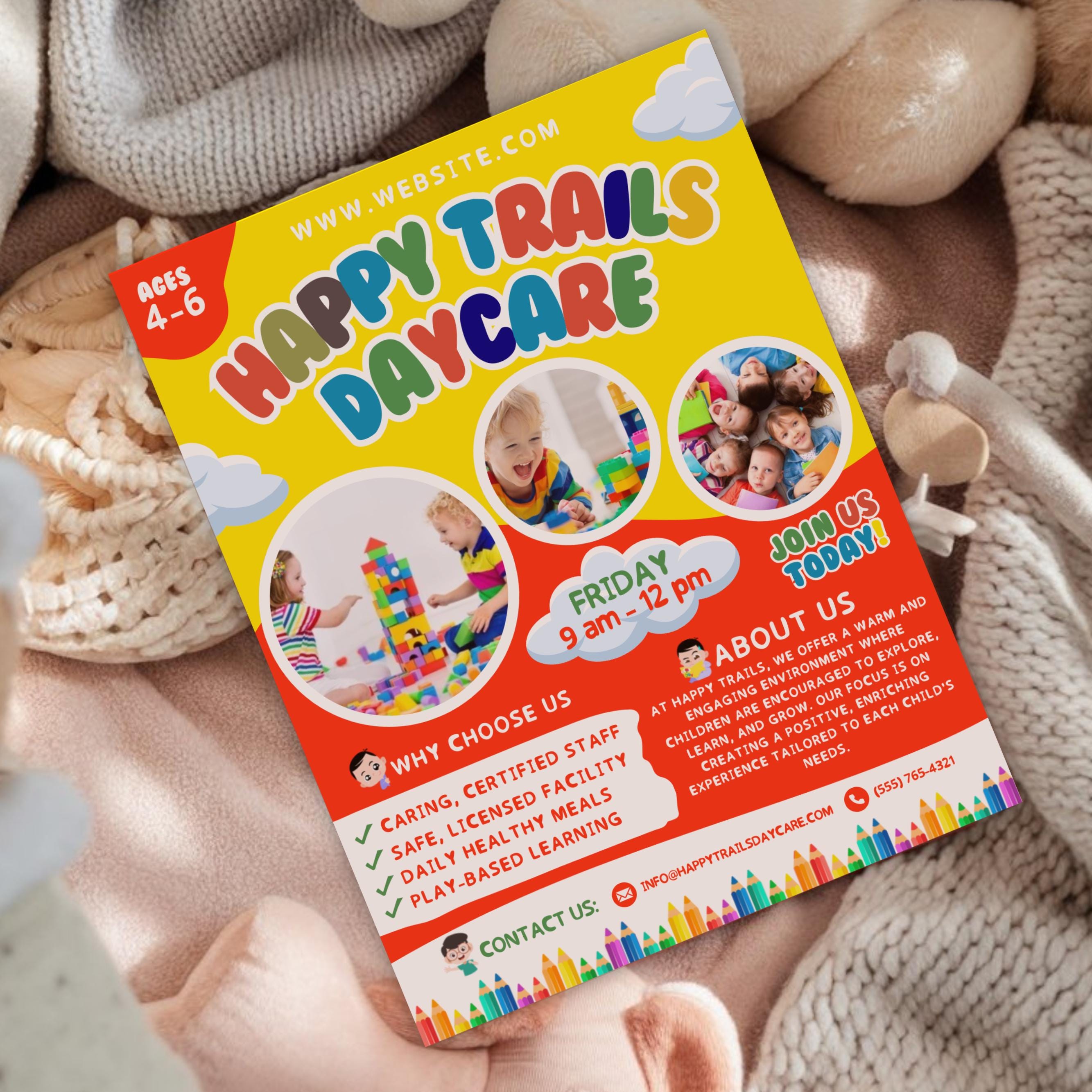 Editable Daycare Flyer Template Bundle, Babysitting Flyer Template ...