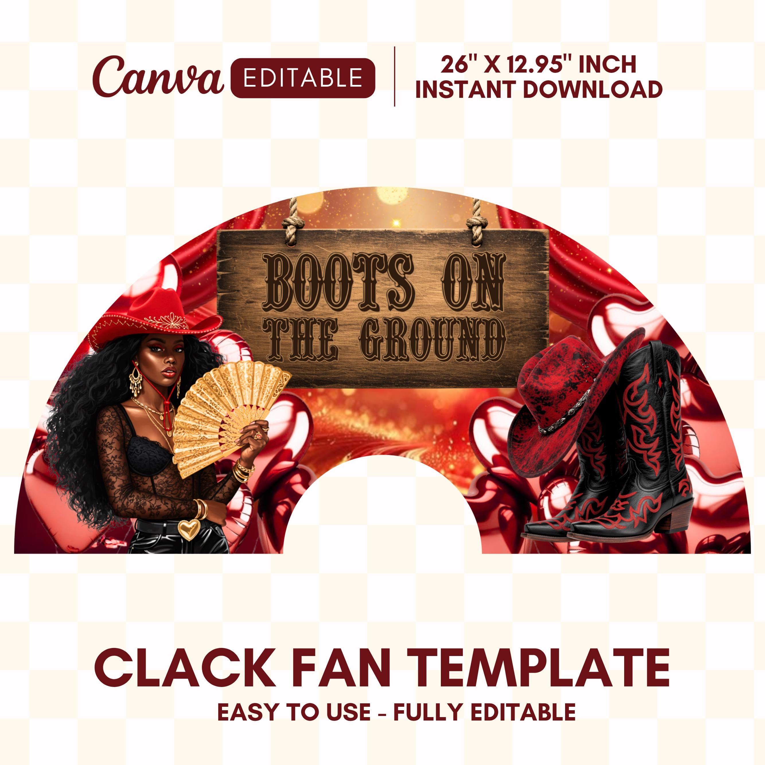 Clack Fan Squad Png, Where Them Fans at Clack Fan Template, Cowgirl Fan ...