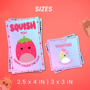 15 Squishmallow Valentine Day Cards, Valentine Squishmallow Stickers ...