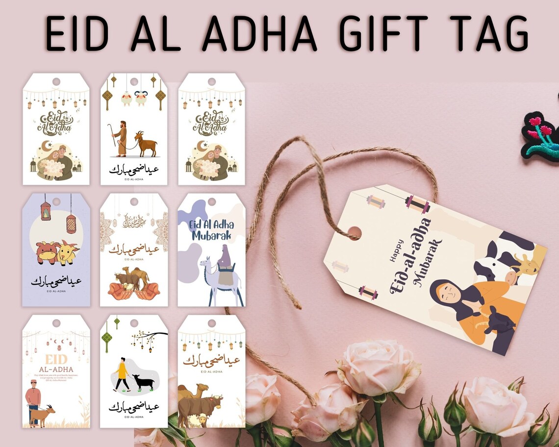 EID Gift Tags - Editable and Printable Unique Eid Gift Tags - Printable ...