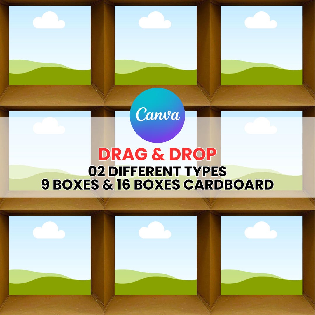 16 Empty Cardboard Boxes Template, Inside the Box Template, Photography ...