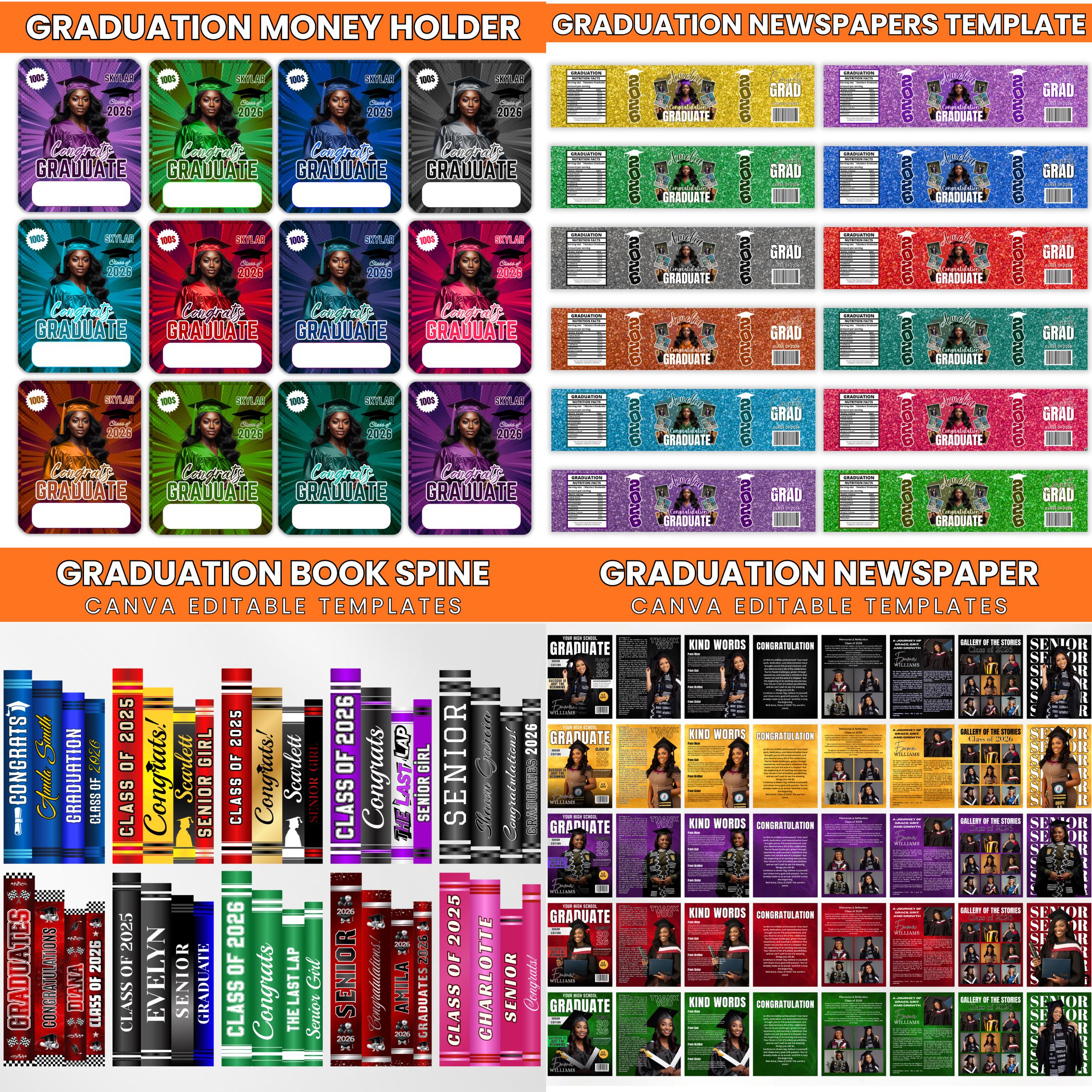 4300+ Graduation Mega Bundle Templates,class of 2026 Grad Party Bundle ...