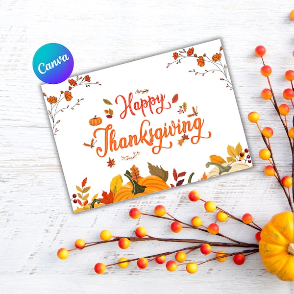 Thanksgiving Cards - Etsy