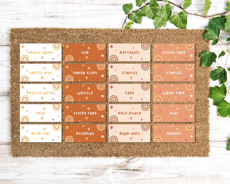 Classroom Labels Teacher Toolbox Rolling Trolley Cart Label - Etsy