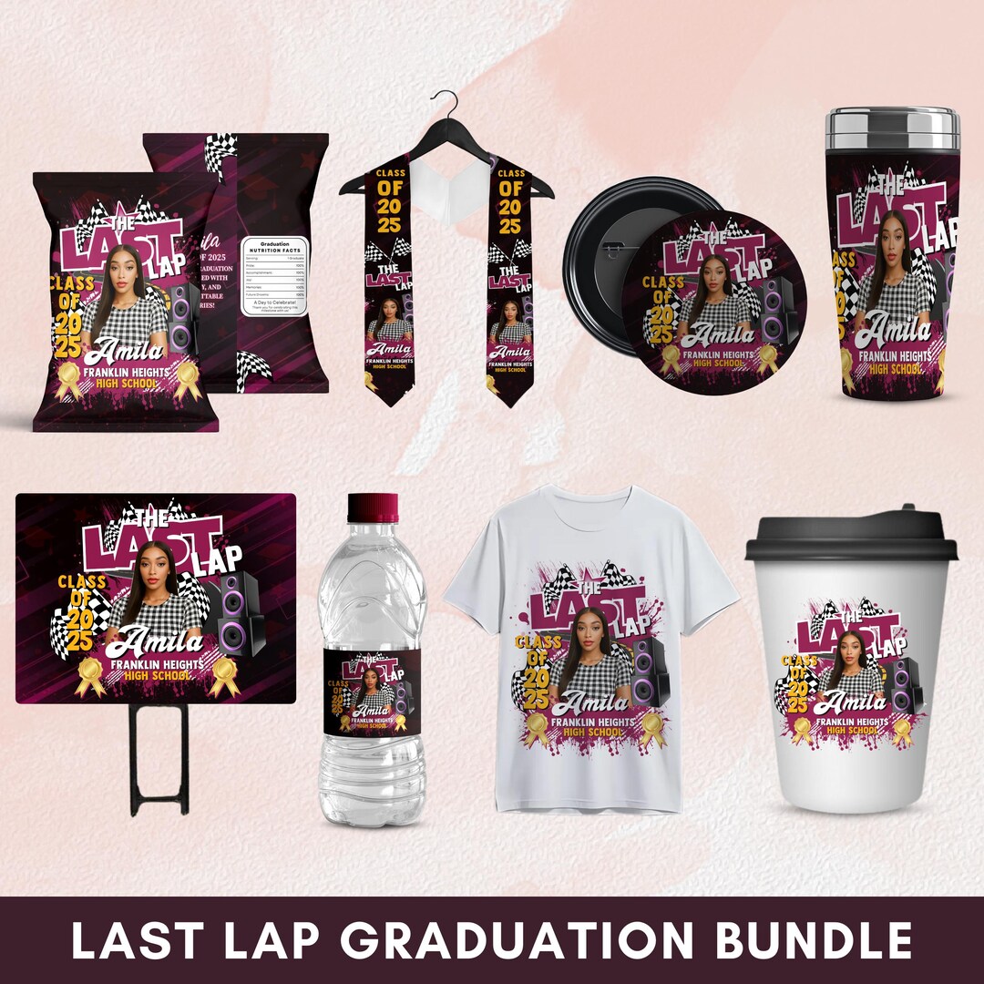 Last Lap Graduation Bundle, Graduation Bundle, Graduation Stole, 3d ...