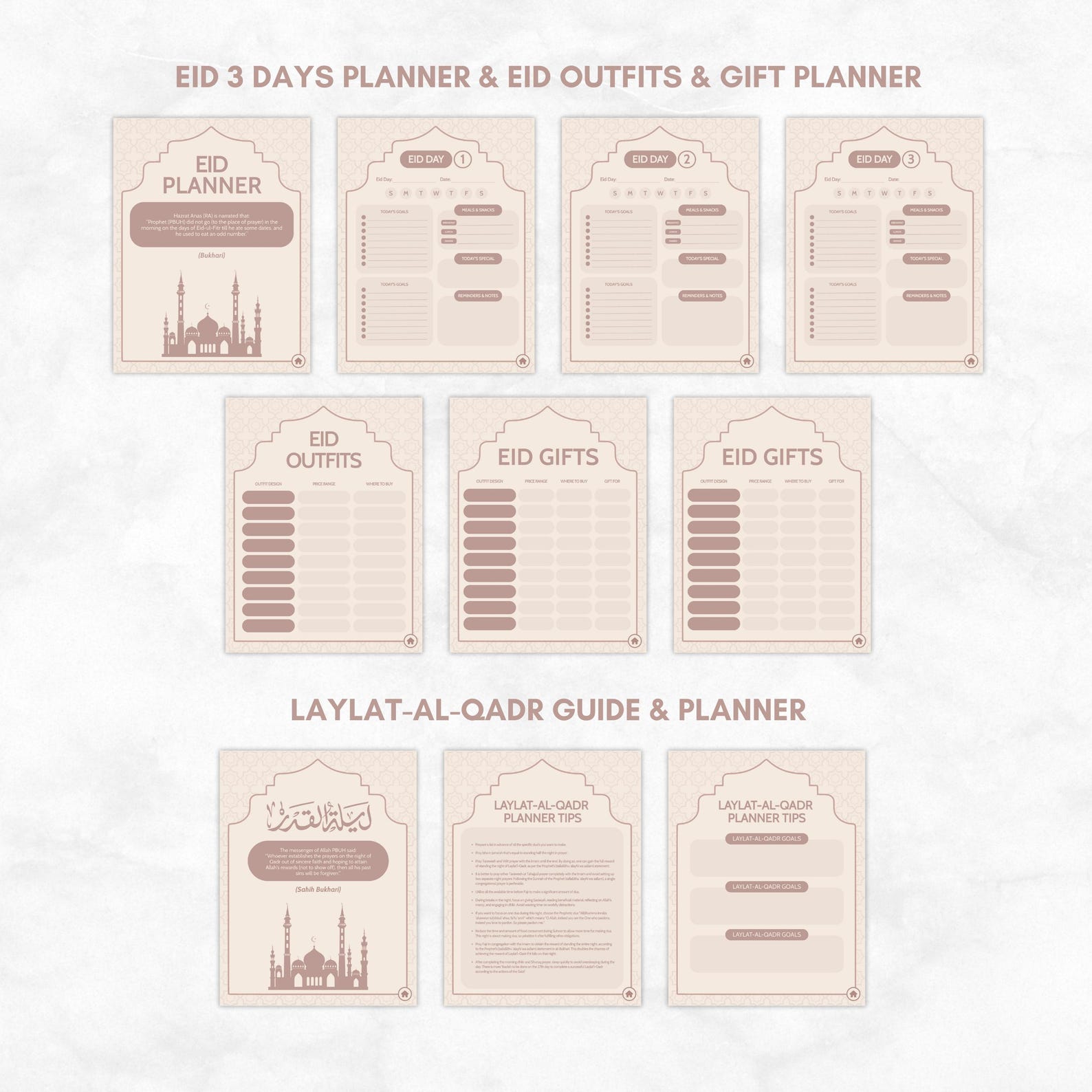 Ramadan Planner 2026, Digital Muslims 30 Days Planner, Quran Tracker ...