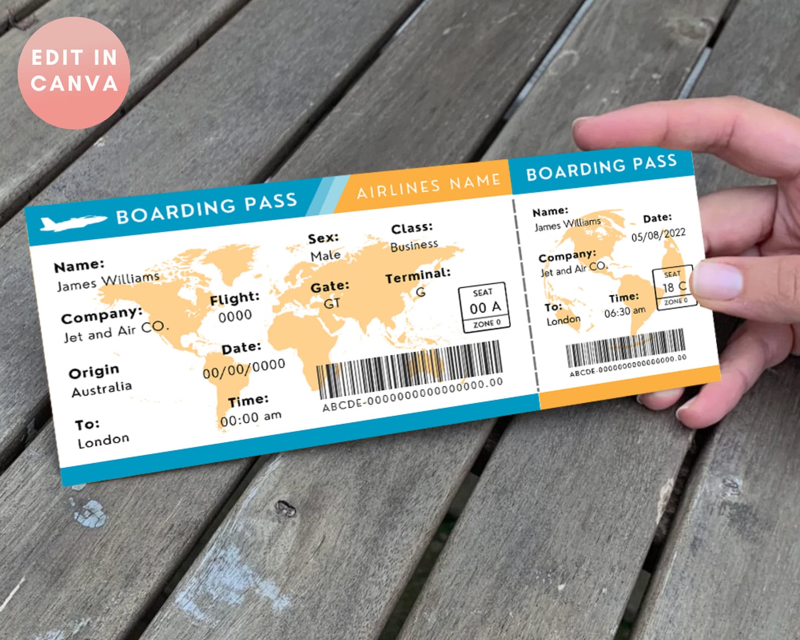 Personalised Surprise Boarding Pass Surprise Holiday - Etsy