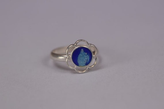Children Enamel Mary Our lady Virgin Ring - Gem