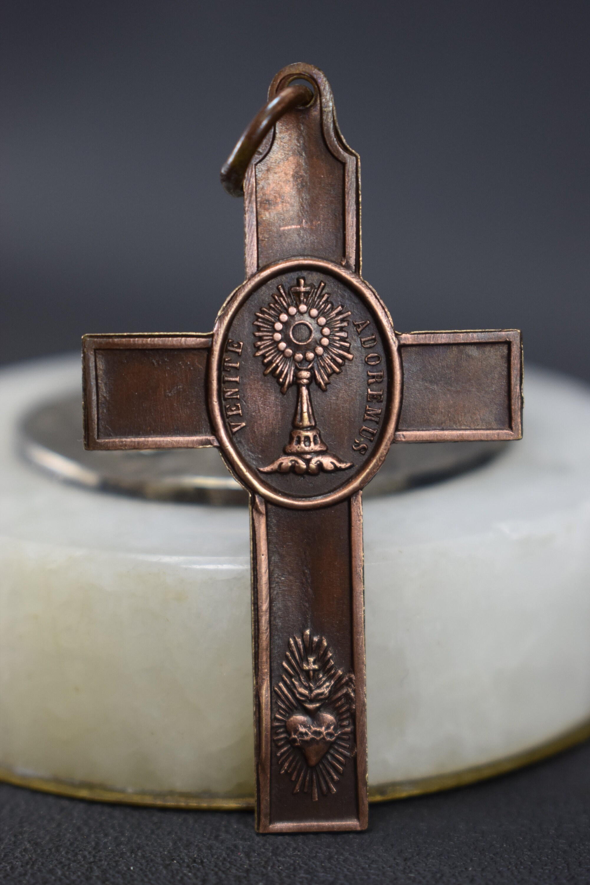 Holy Face of Jesus Pendant Jesus Cross Mater Dolorosa Vintage Chalice ...