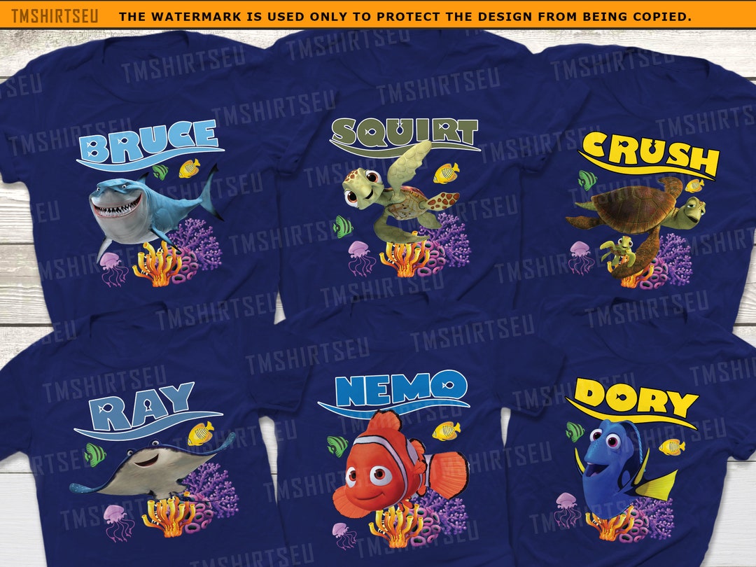Finding Nemo Characters Shirts Nemo Shirts Dory Shirt Etsy