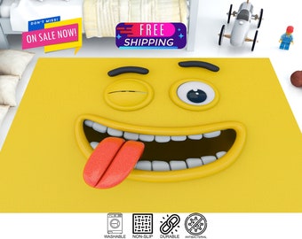 Custom Emoji Rug - Etsy