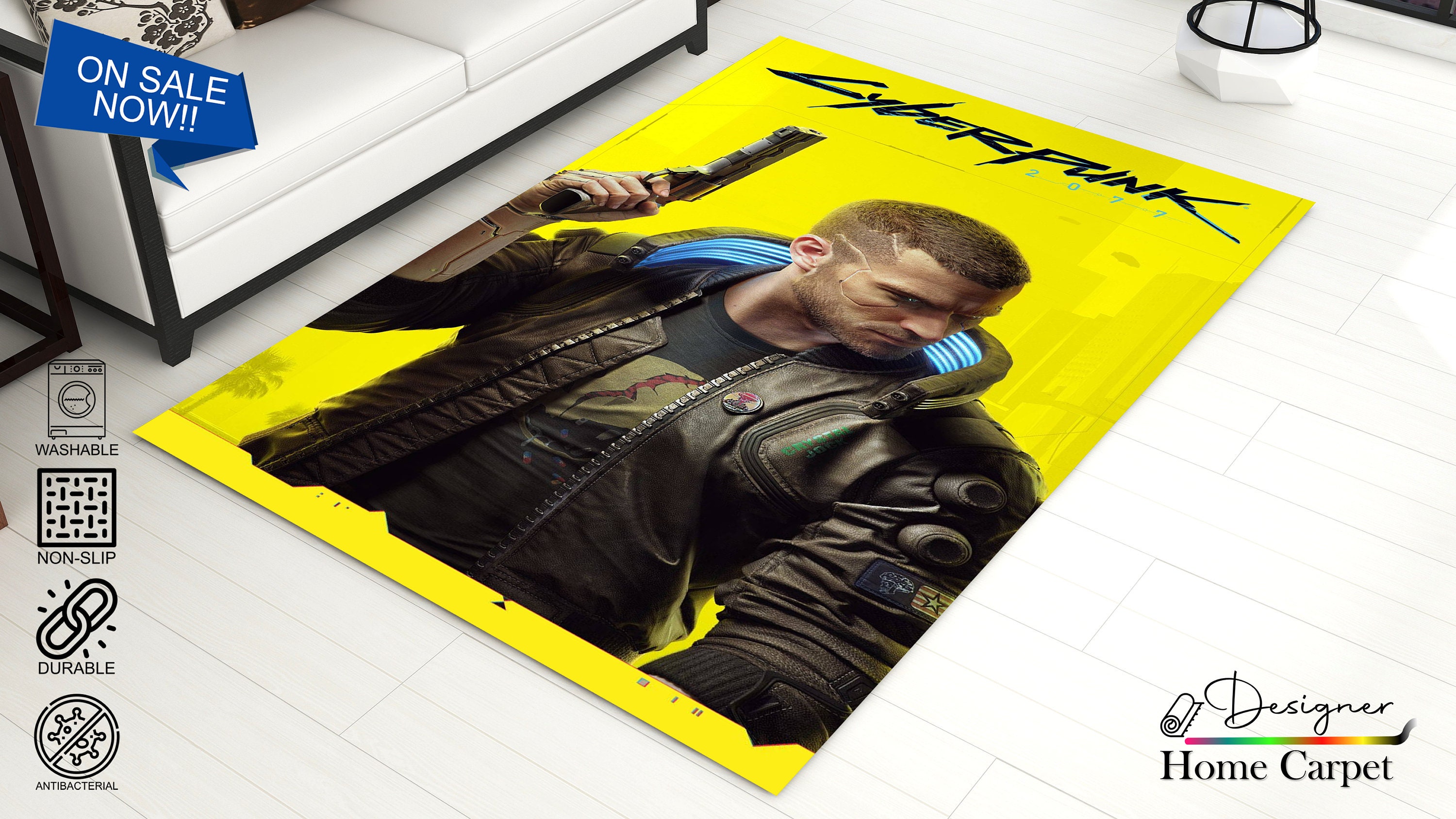 Cyberpunk 2077 Cyberpunk Rugs Gamer Room Rug Online Game - Etsy Canada
