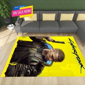 Cyberpunk 2077 Cyberpunk Rugs Gamer Room Rug Online Game - Etsy Canada
