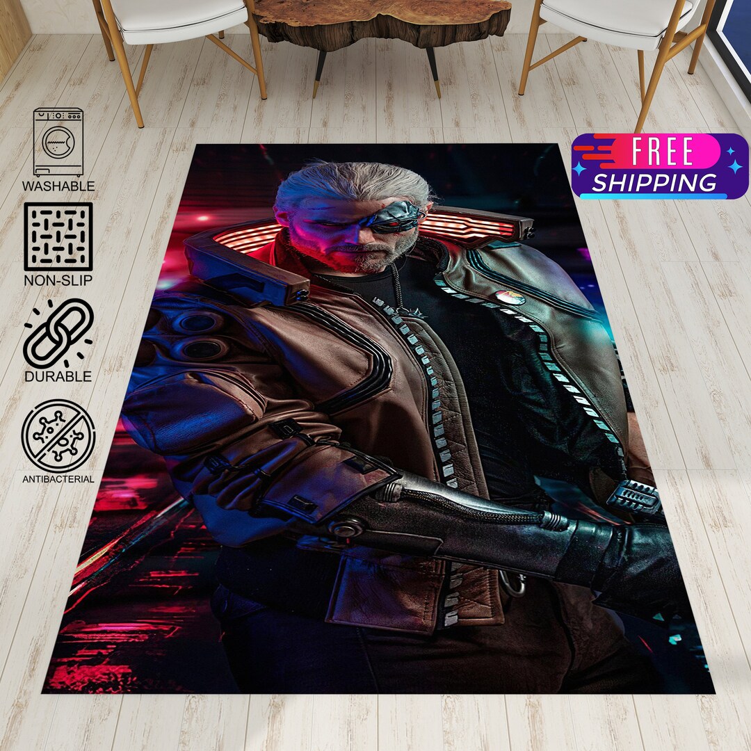 Cyberpunk 2077 Rug, Design Rug, Vector Rug, Animated Rug, Custom Rug ...