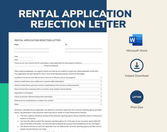 Rental Rejection - Etsy