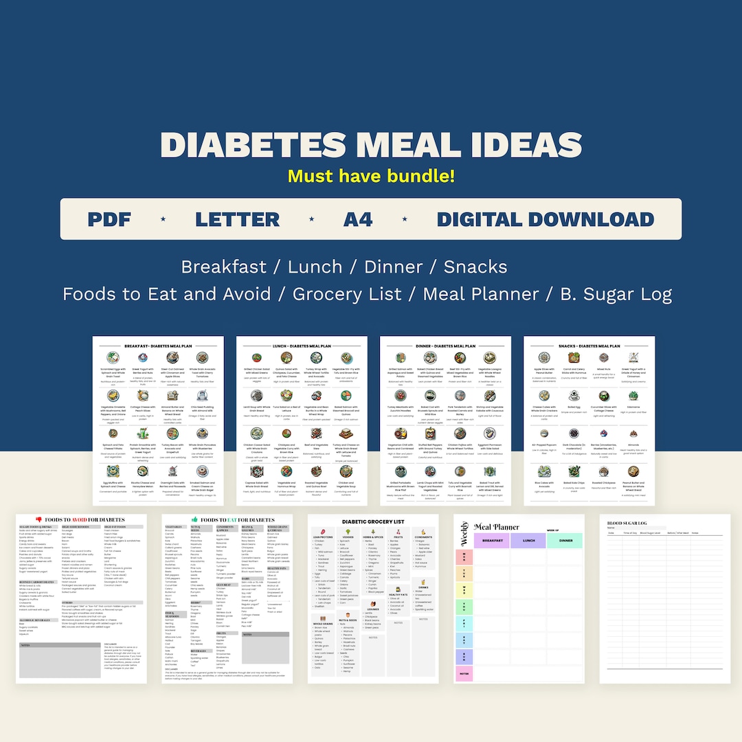 Healthy Diabetic Meal Plan Printable - Healthy Diabetic-friendly Food ...