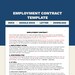 Employment Contract Template | at Will Employment Agreement | Letter ...