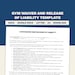Gym Liability Waiver Template: Fitness Center Form (microsoft Word ...