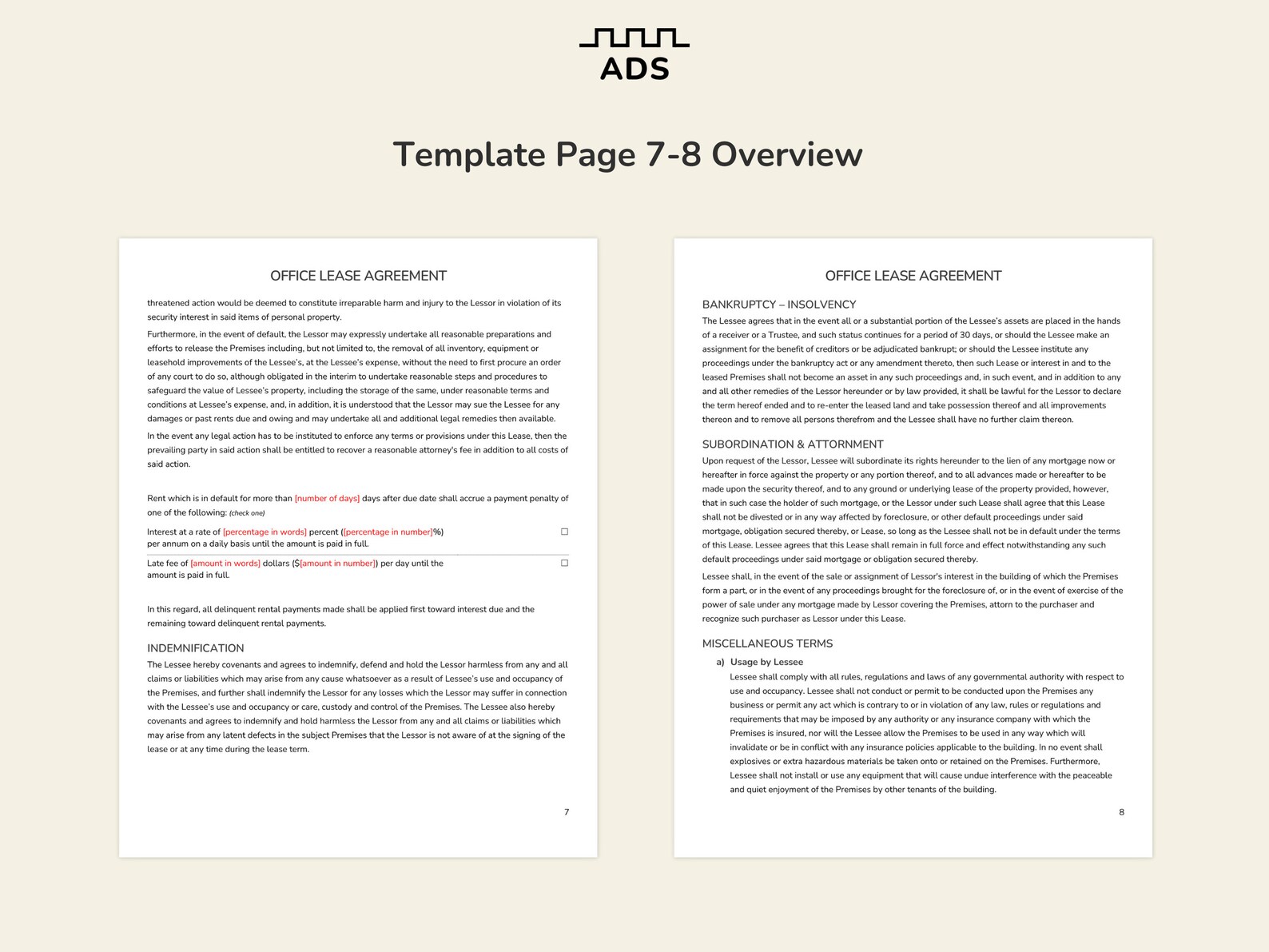 Editable Office Space Lease Agreement Contract Form Template Word ...