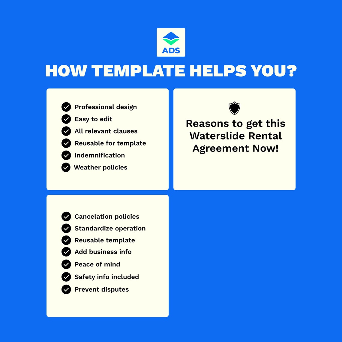 Waterslide Rental Agreement | Inflatable Waterslide Rental Contract ...