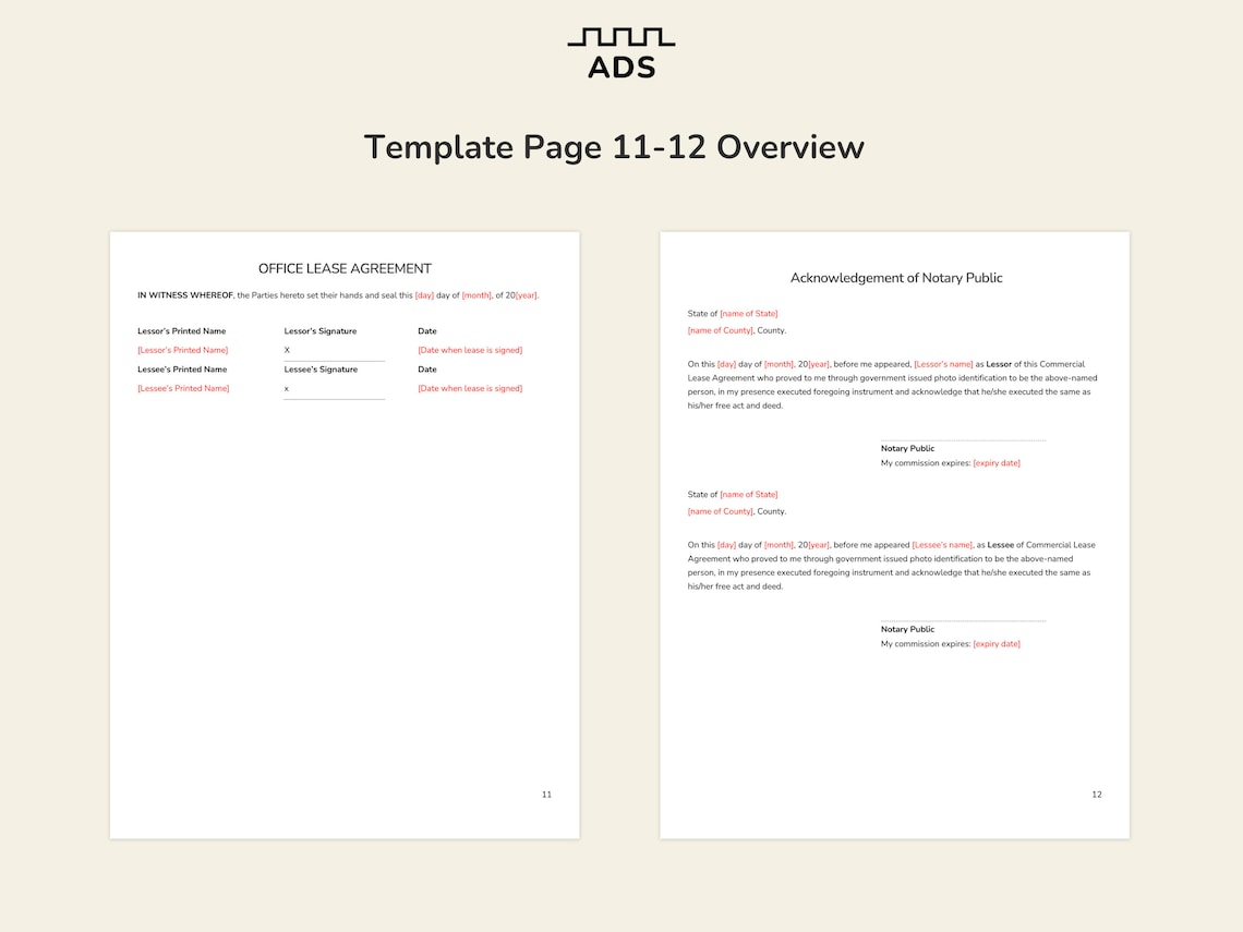 Editable Office Space Lease Agreement Contract Form Template Word ...