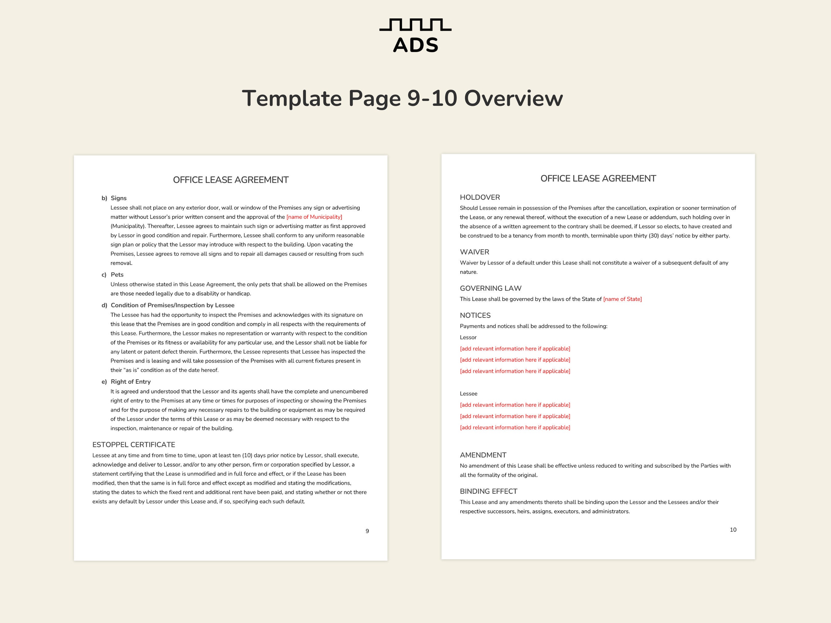 Editable Office Space Lease Agreement Contract Form Template Word ...