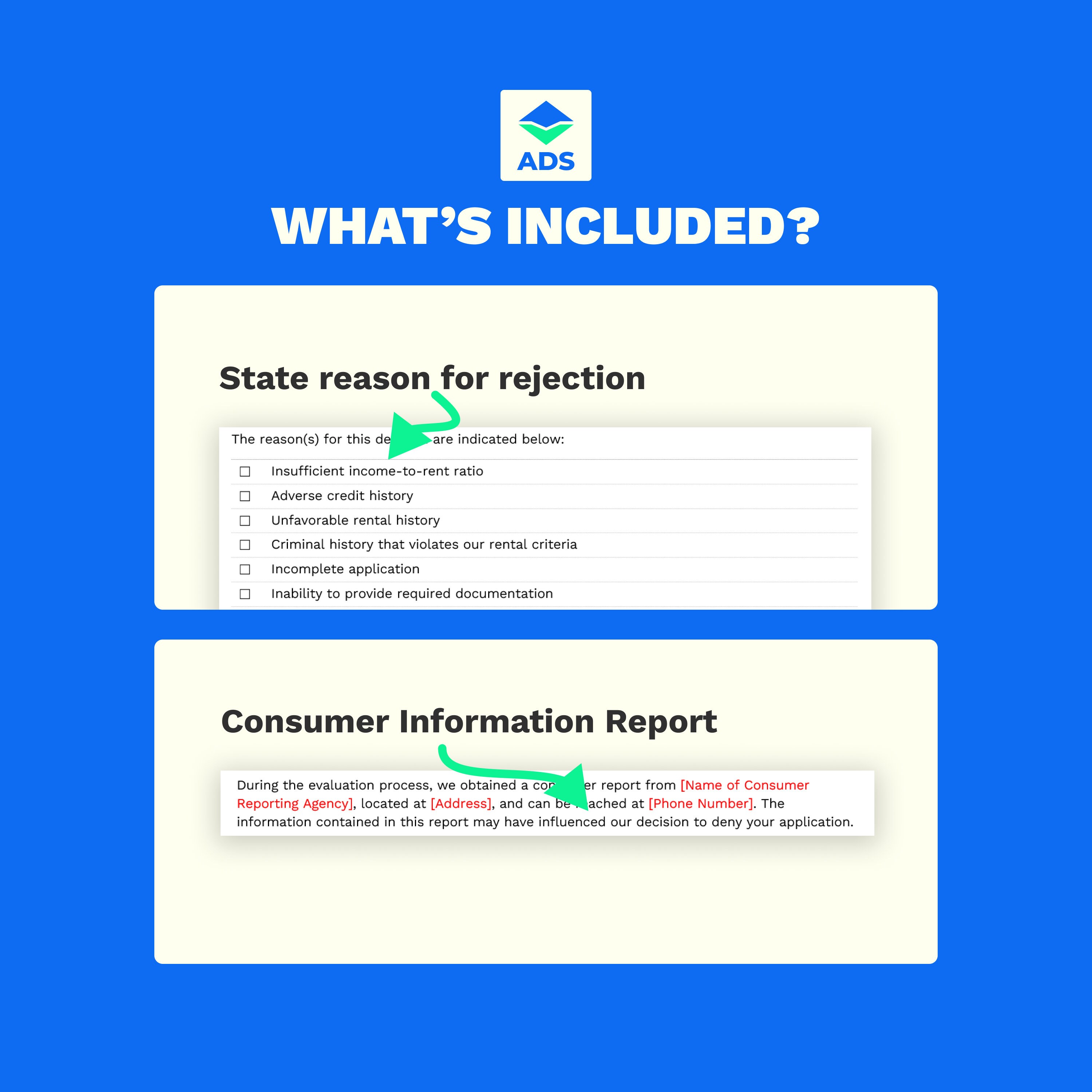 Rental Application Rejection Letter Template: Landlord Forms (letter ...