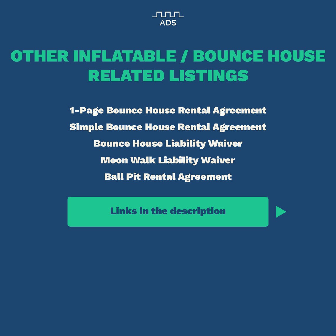 Inflatable Bounce House Rental Agreement Letter Size Jumper Rental ...