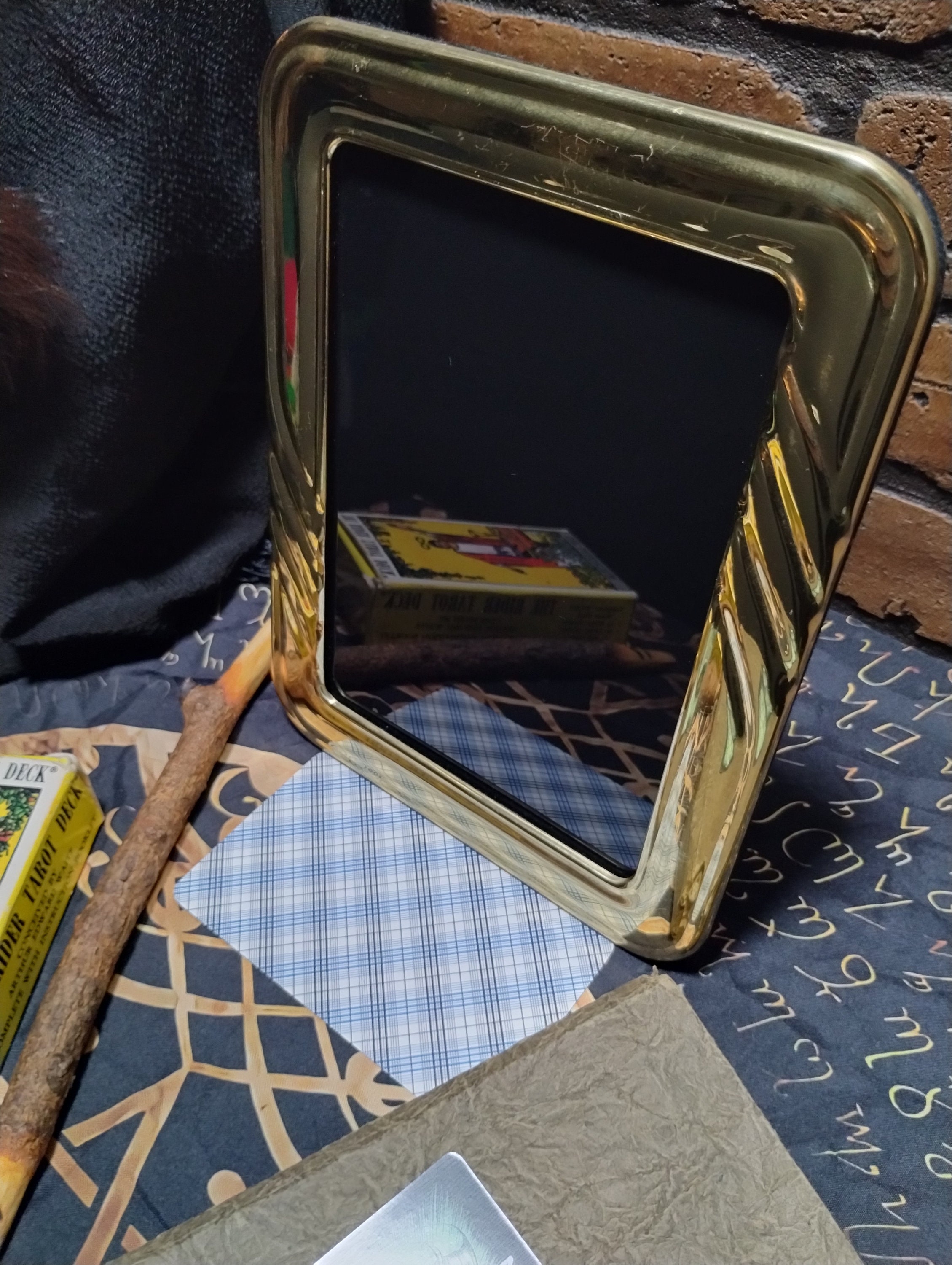 Scrying Mirror, Black Mirror, Witch's Mirror, Divination Mirror ...