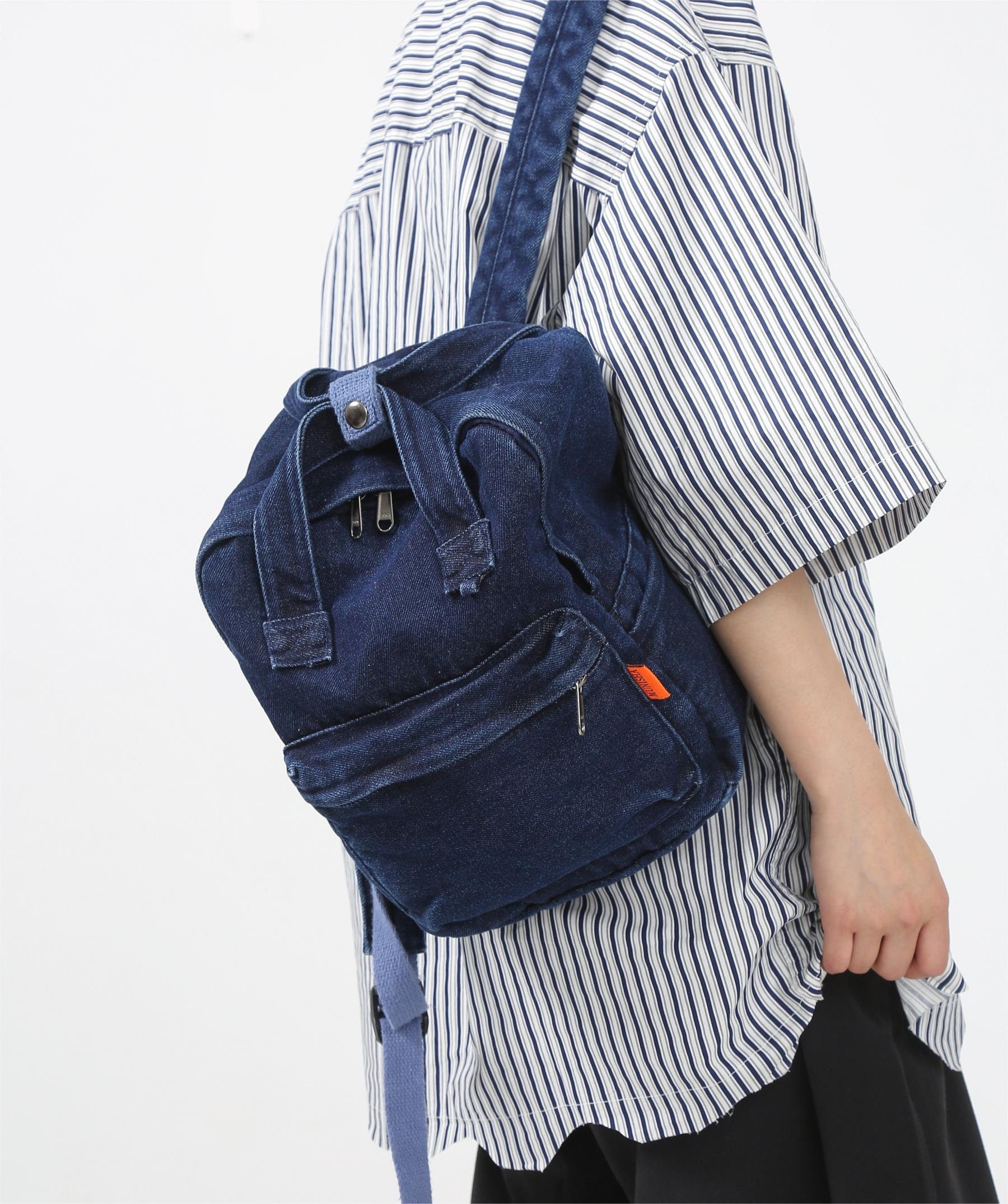 Vintage Denim Backpack School Bagbackpack With Pocketsback - Etsy