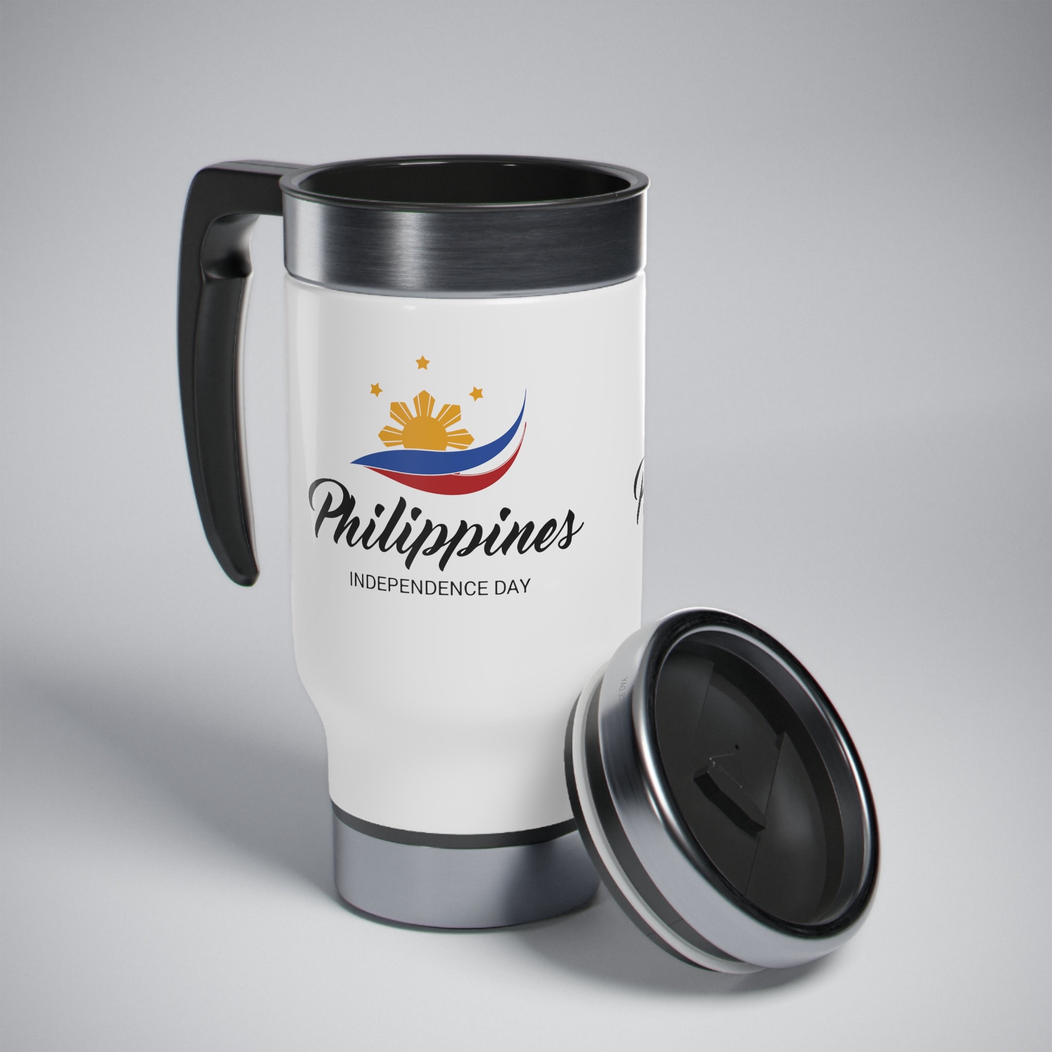 Stainless Steel Philippines Mug, Travel Mug With Handle, Philippines ...