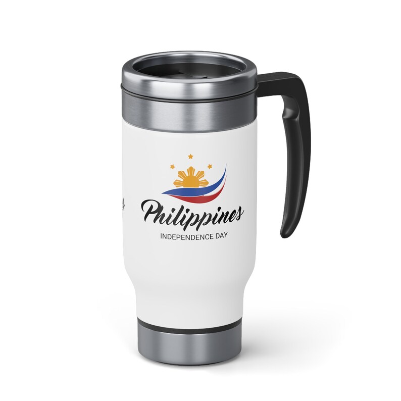 Stainless Steel Philippines Mug, Travel Mug With Handle, Philippines ...
