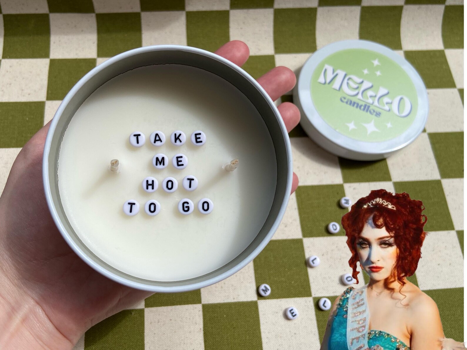 Hidden Message Candle Take Me Hot to Go Candle Chappell Roan Secret ...
