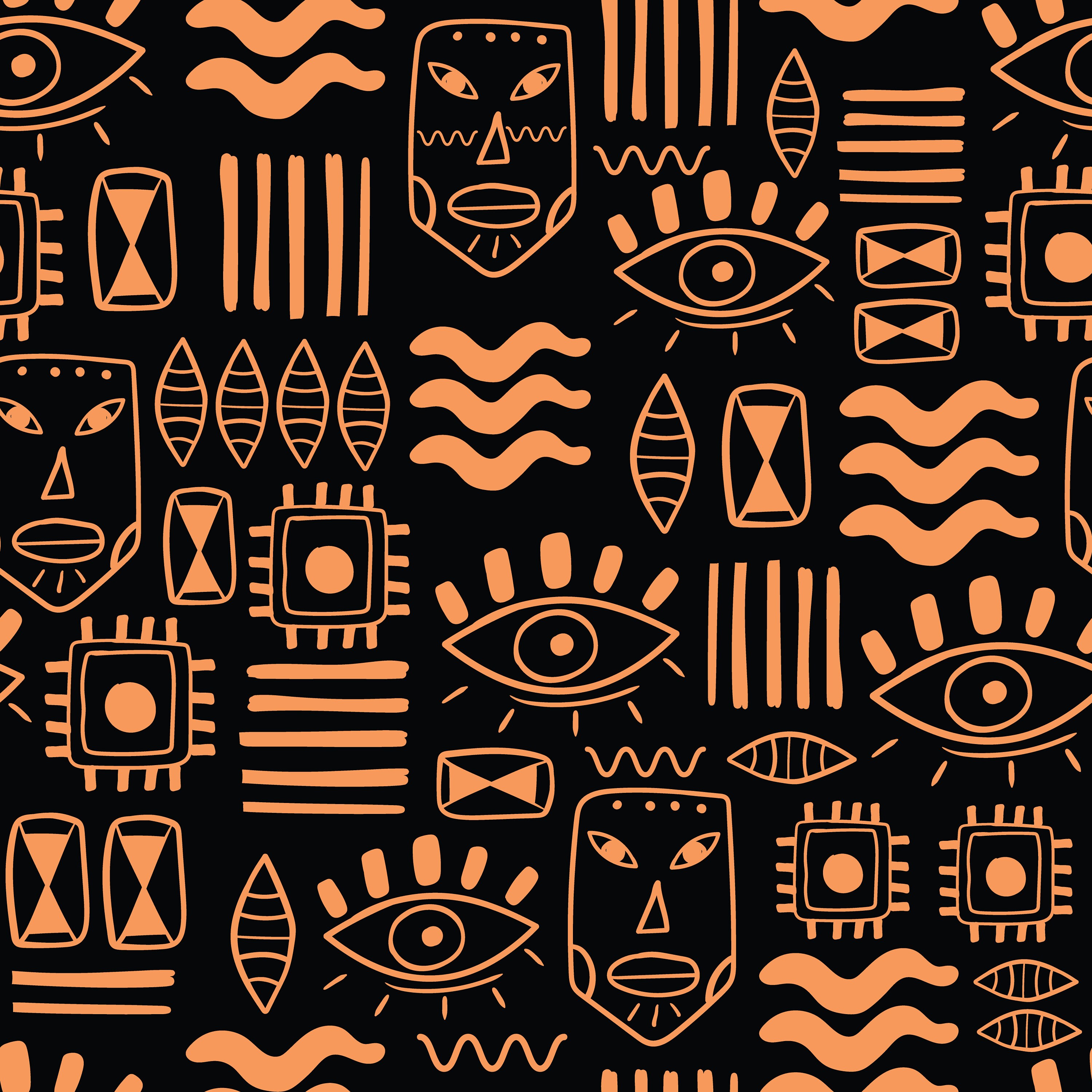 Africa Pattern Digital Print, African Digital Papers, African Patterns ...