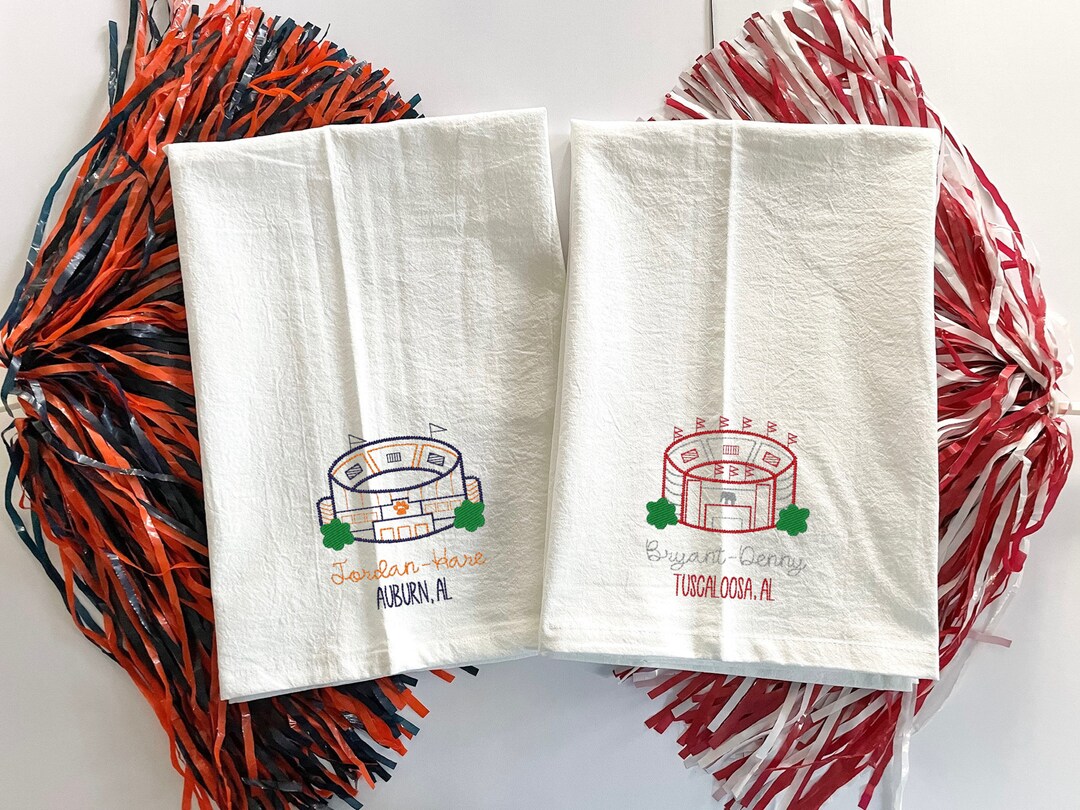 Football Stadium Tea Towel | Auburn | Auburn Football | Jordan Hare ...