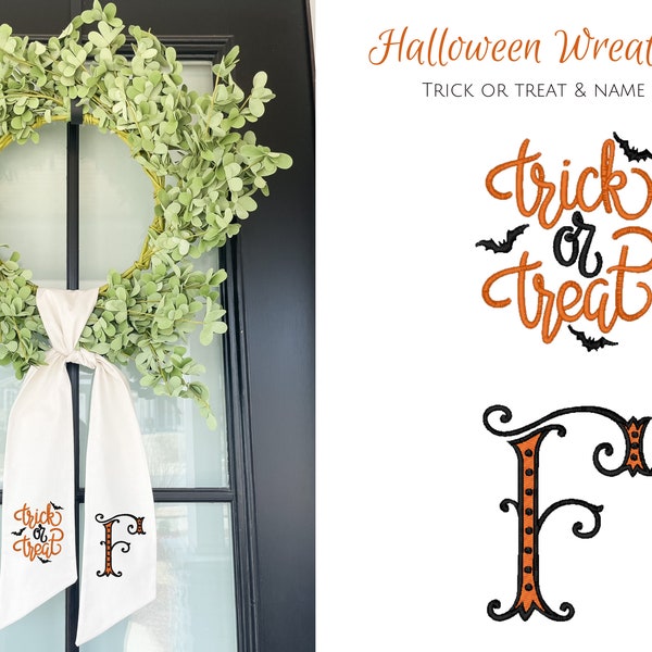 Halloween Wreath Sash - Etsy