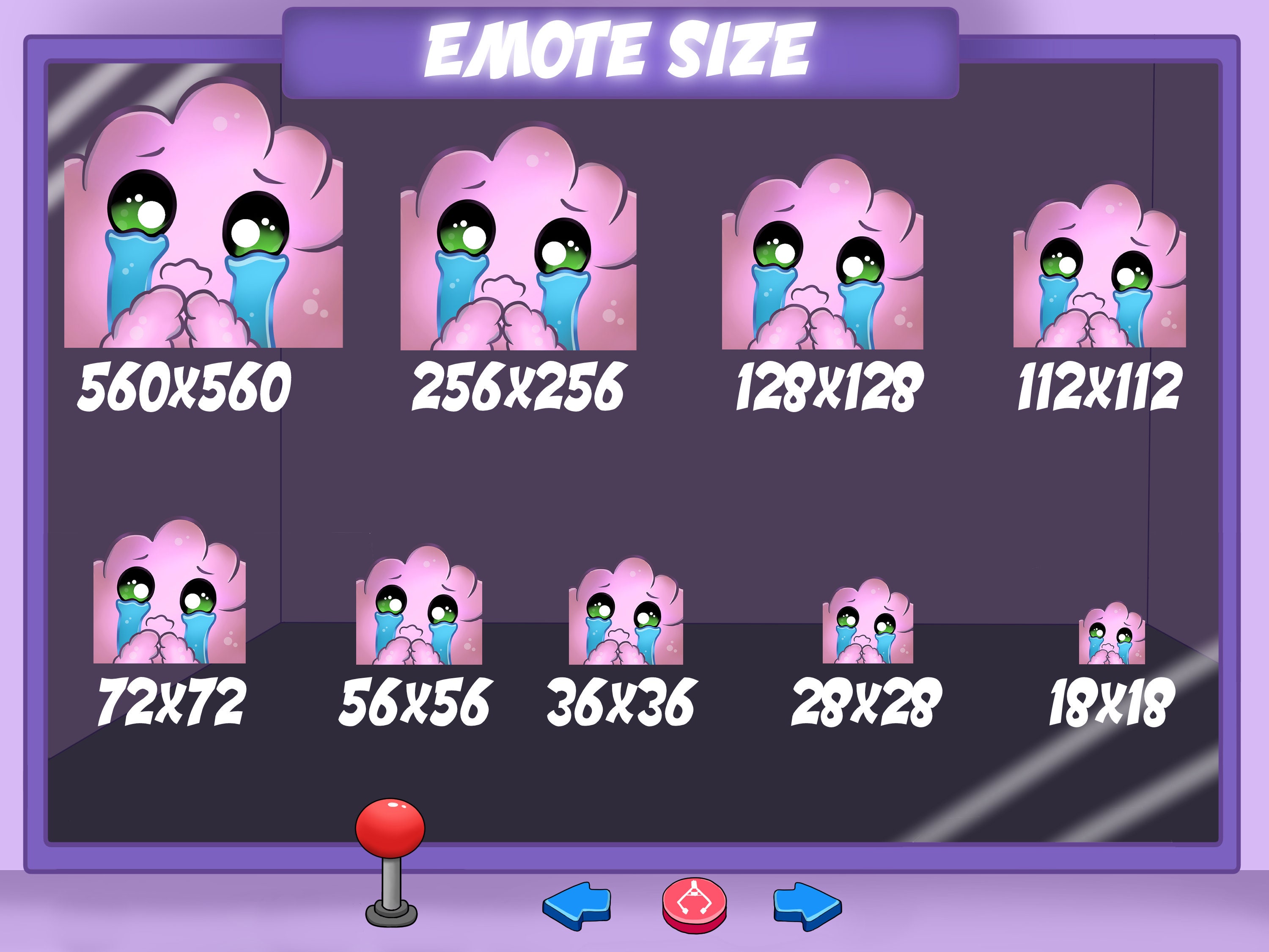 Cloud Sad Cry Emotes, Sub Emotes, Text, Emotes Discord Twitch Tiktok ...