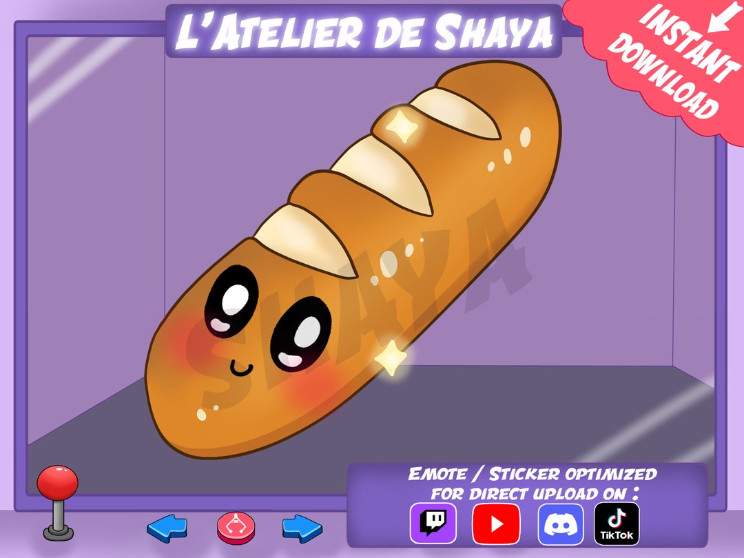 Bread Baguette Emotes, Kick Text Emotes Discord Twitch Tiktok Youtube ...