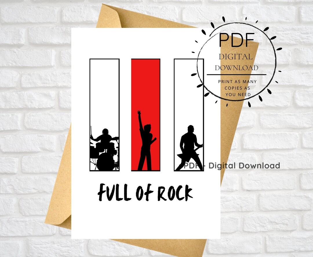 Greeting Card / Printable Card / Instant Download PDF / Card Template ...
